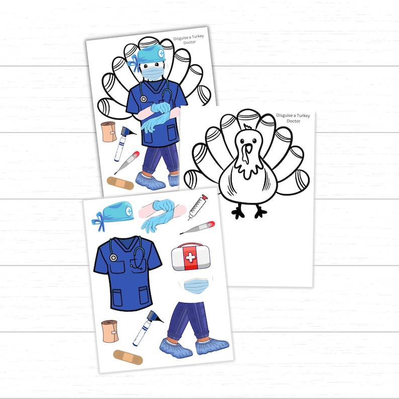 Disguise a Turkey Doctor, Doctor Turkey, Turkey in Disguise Project ...