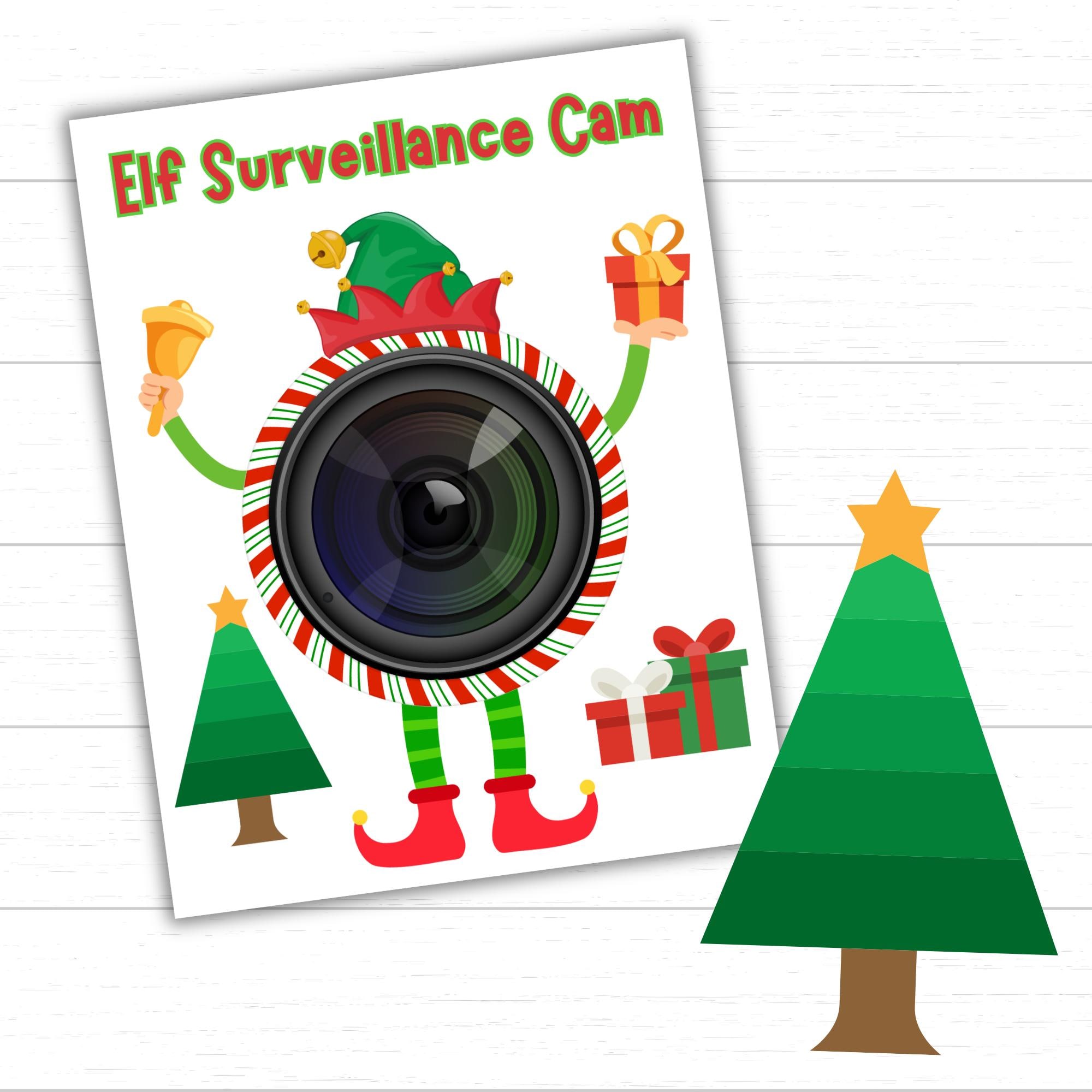 Printable Elf Surveillance Camera, Elf Cam, Elf Antics, I'm Back Ideas ...
