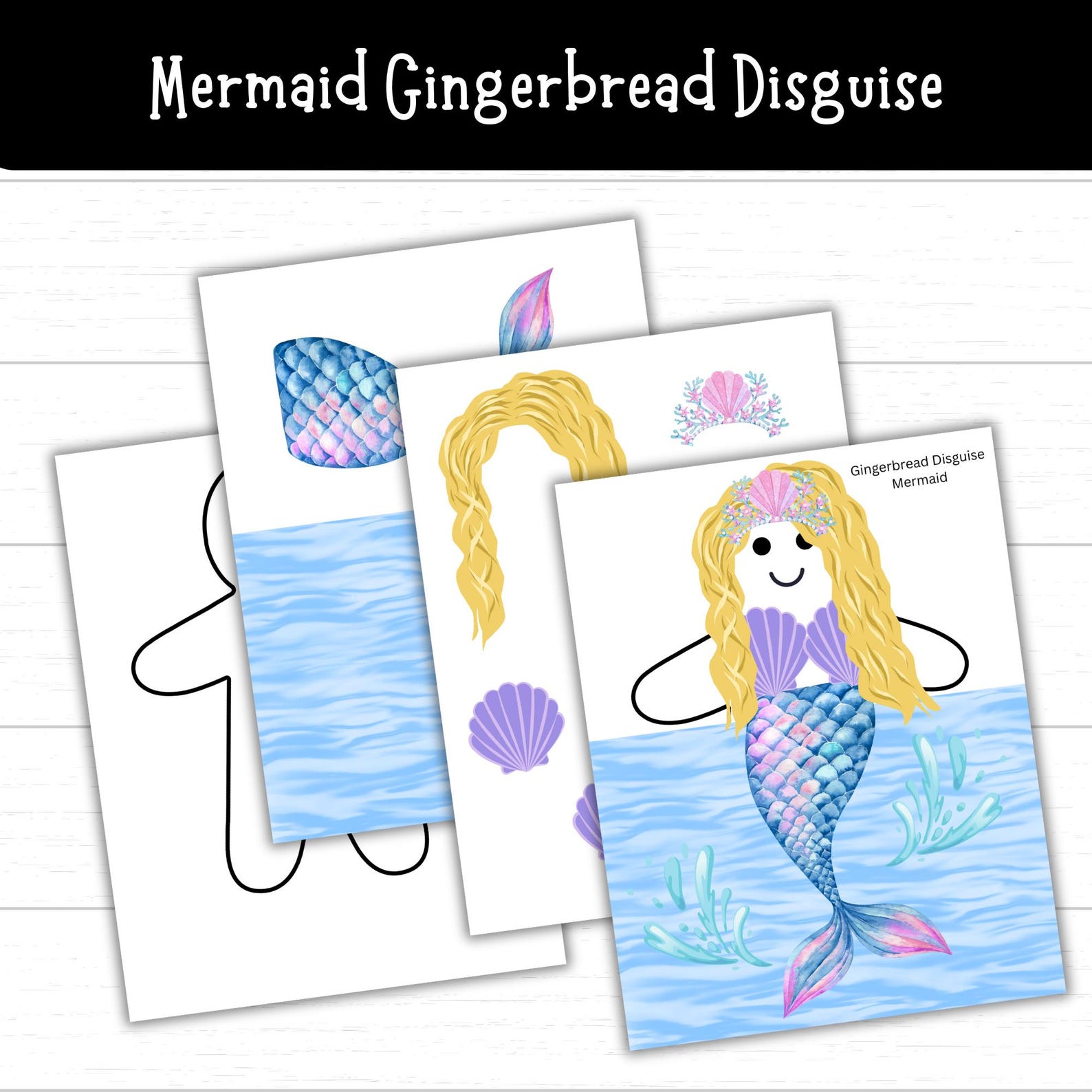 Mermaid Gingerbread Disguise, Disguise a Gingerbread Man Project ...