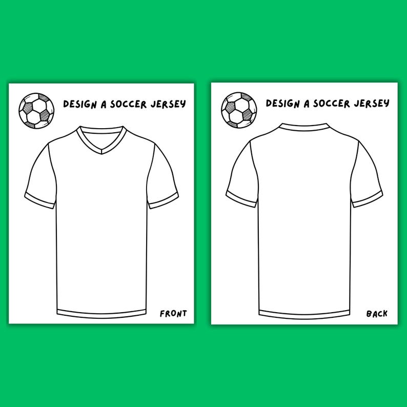 Design Your Own Soccer Jersey Printable for Kids – Fun Soccer Activity ...