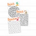Printable Beach Mazes for Kids, Summer Activity Pack (PDF) - Etsy