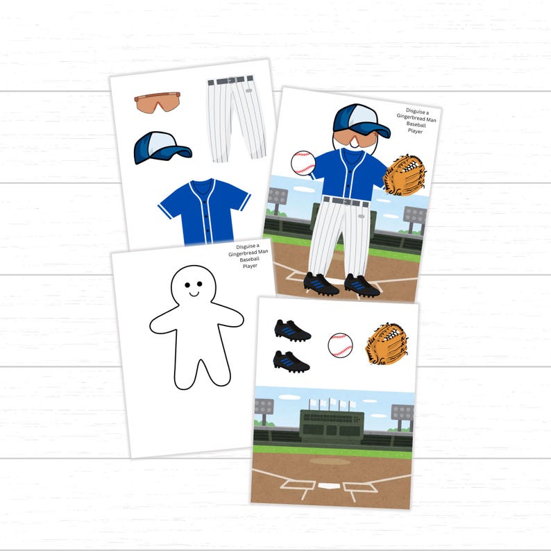 Disguise a Gingerbread Man Baseball Player, Gingerbread Man Disguise ...