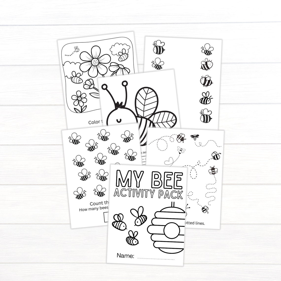 Bee Activity Pack, Printable Bee Activities, Activity Pack for Kids ...