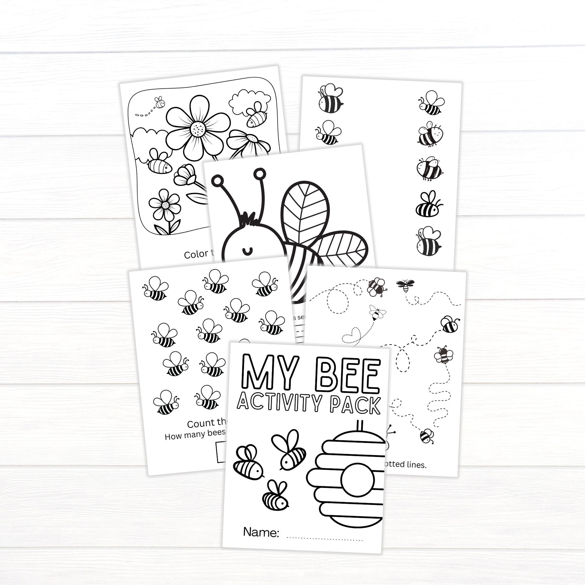 Bee Activity Pack, Printable Bee Activities, Activity Pack for Kids ...
