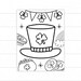 Leprechaun Hat Coloring Pages, Leprechaun Hat Printables, Printable St ...