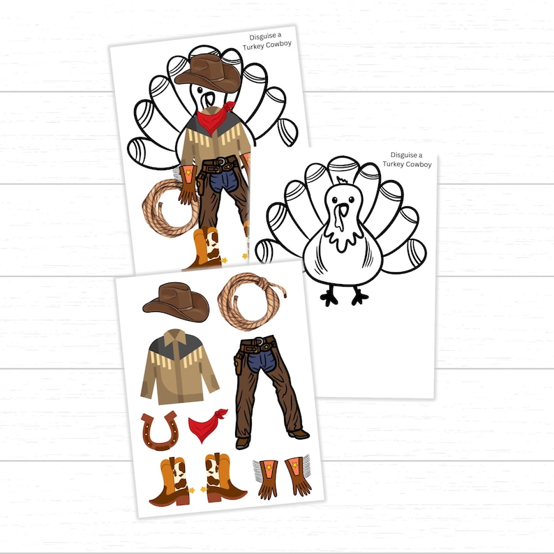 Disguise a Turkey Cowboy, Cowboy Turkey, Cowboy Turkey in Disguise ...
