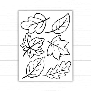 Fall Leaf Coloring Pages, Leaf Printables, Autumn Leaf Coloring Sheets ...