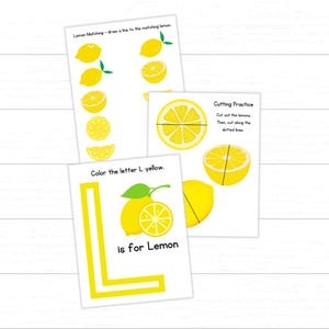 Lemon Activity Pack Printable, Fun Summer Worksheets & Games for Kids ...