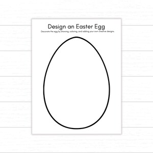 Design an Easter Egg Printable Template, Easter Egg Printable, Blank ...
