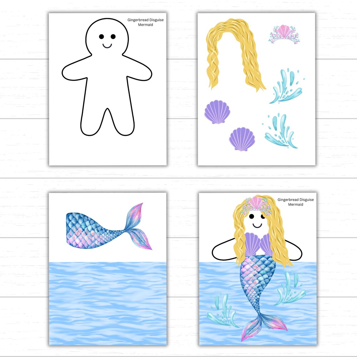 Mermaid Gingerbread Disguise, Disguise a Gingerbread Man Project ...