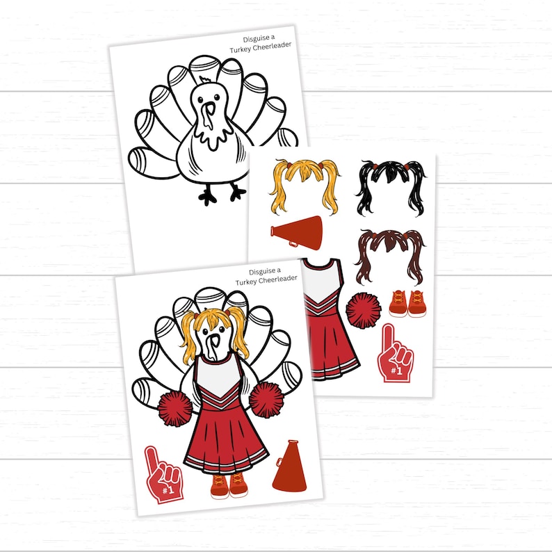 Disguise a Turkey Cheerleader, Cheerleader Turkey, Turkey in Disguise ...