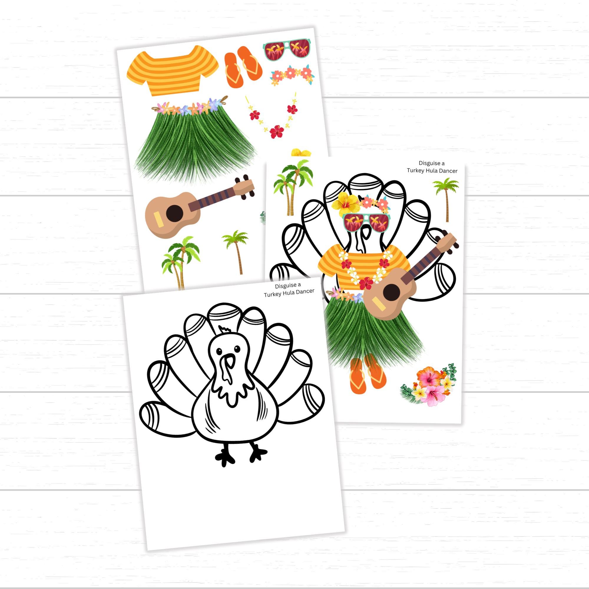 Disguise a Turkey Hawaiian Hula Dancer, Hula Dancer Turkey, Turkey ...
