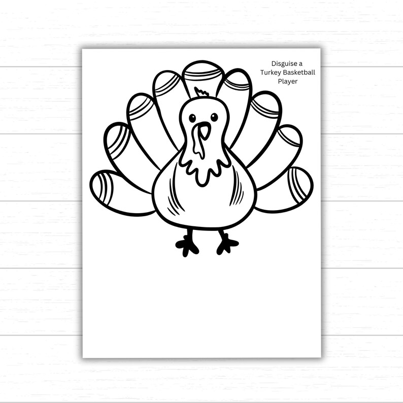 Basketball Player Turkey Disguise Printable | Turkey in Disguise ...
