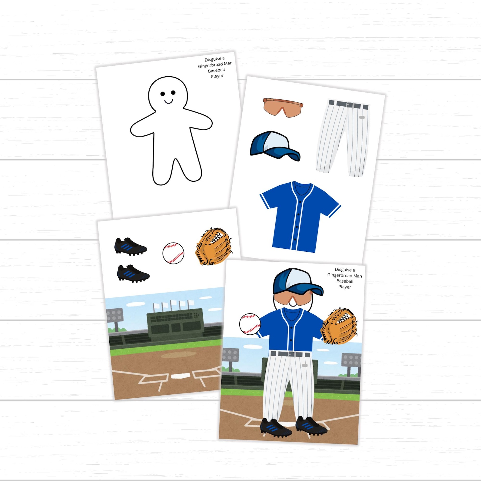 Disguise a Gingerbread Man Baseball Player, Gingerbread Man Disguise ...