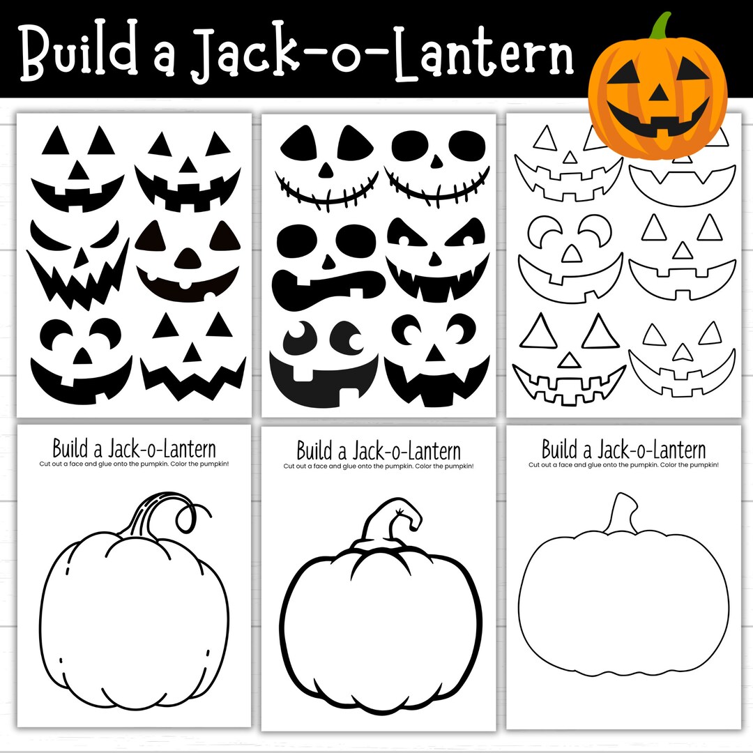 Build A Jack-o-lantern, Jack-o-lantern Faces, Pumpkin Faces, Jack-o ...