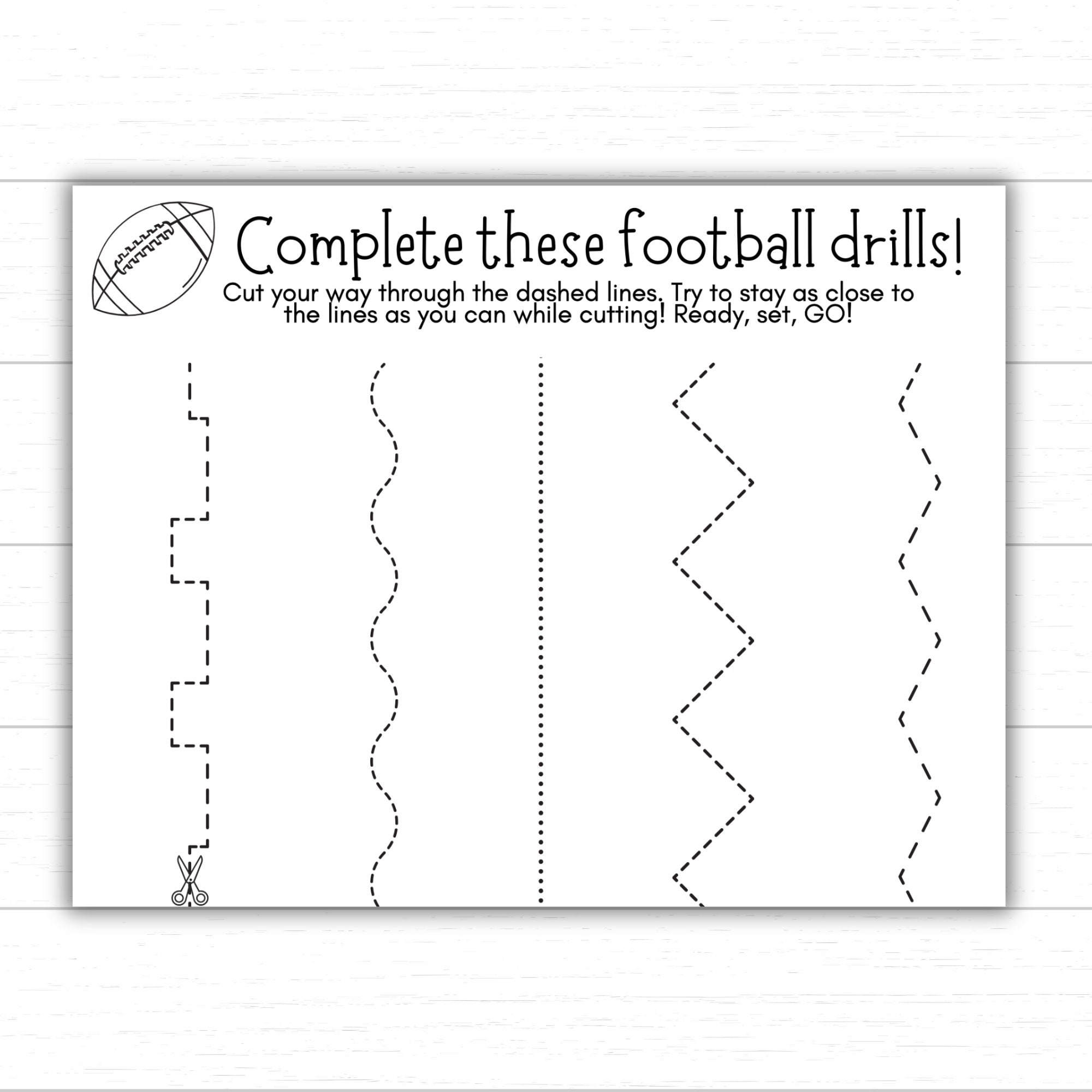 Football Activity Placemats for Kids, Printable Football Activities ...