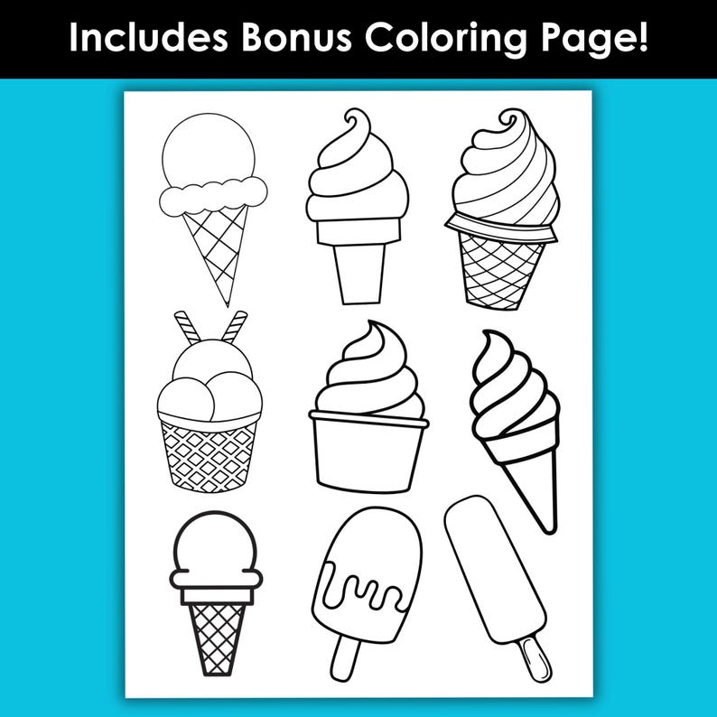 Design Your Own Ice Cream Printable Pack, Ice Cream Cone & Ice Cream ...