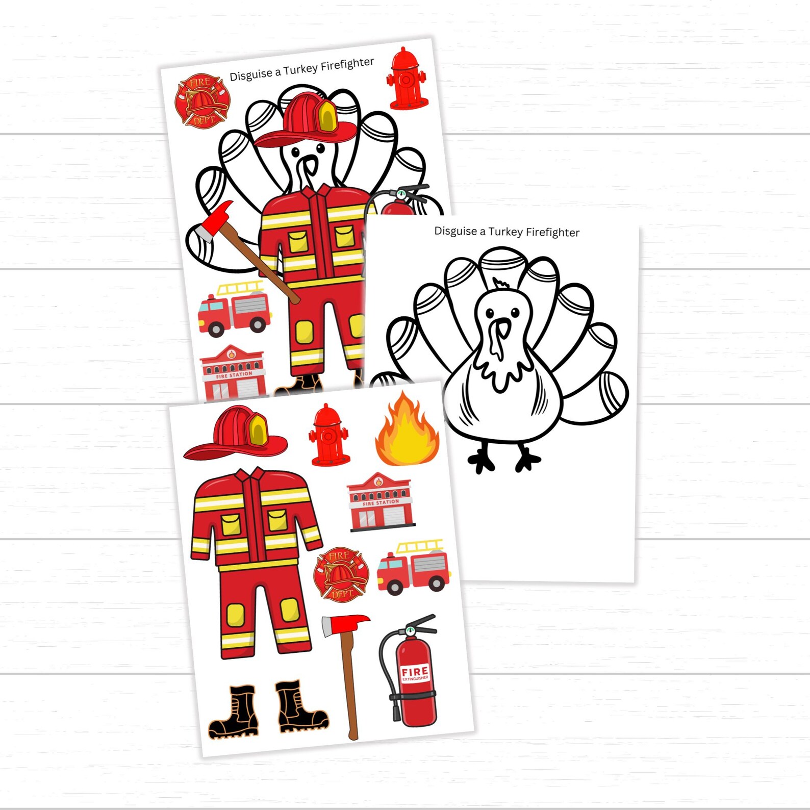 Disguise a Turkey Firefighter, Firefighter Turkey, Disguise a Turkey ...