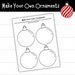 Make Your Own Ornaments, Decorate an Ornament, Design an Ornament ...