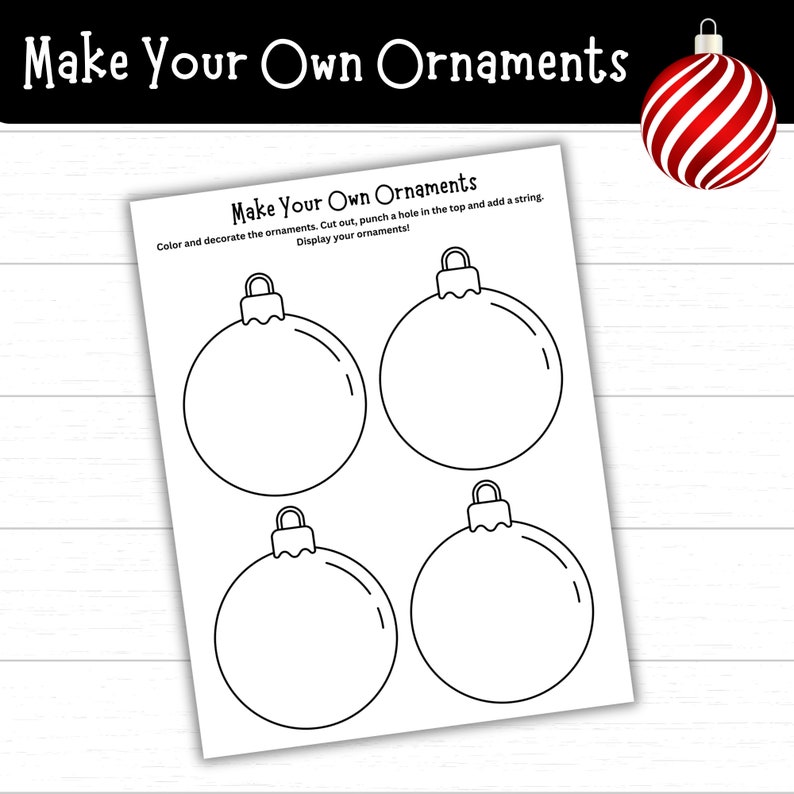 Make Your Own Ornaments, Decorate an Ornament, Design an Ornament ...