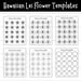 Printable DIY Hawaiian Lei Flower Templates, Flower Cutouts, Tropical ...