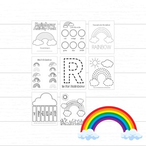 Rainbow Activity Pack, Printable Rainbow Activities, Rainbow Worksheets ...