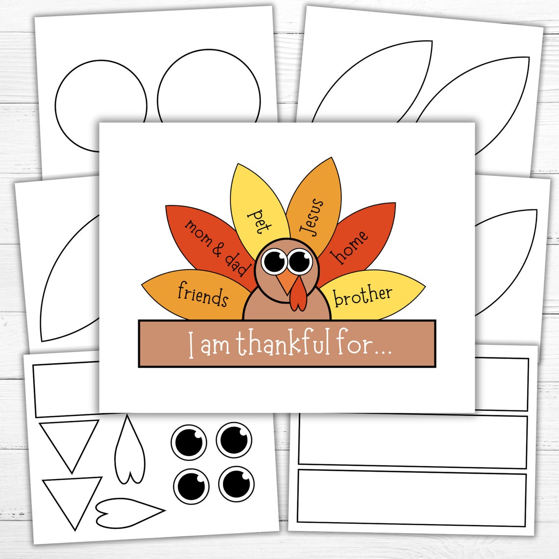 Turkey Headband Craft, Turkey Hat Paper Crown, Thanksgiving Turkey ...