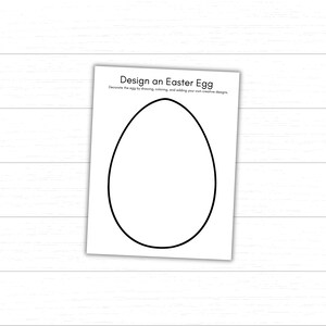 Design an Easter Egg Printable Template, Easter Egg Printable, Blank ...