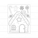 Gingerbread House Coloring Pages, Christmas Coloring Pages for Kids ...