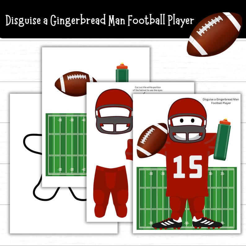 Disguise a Gingerbread Man Football Player, Gingerbread Man Disguise ...