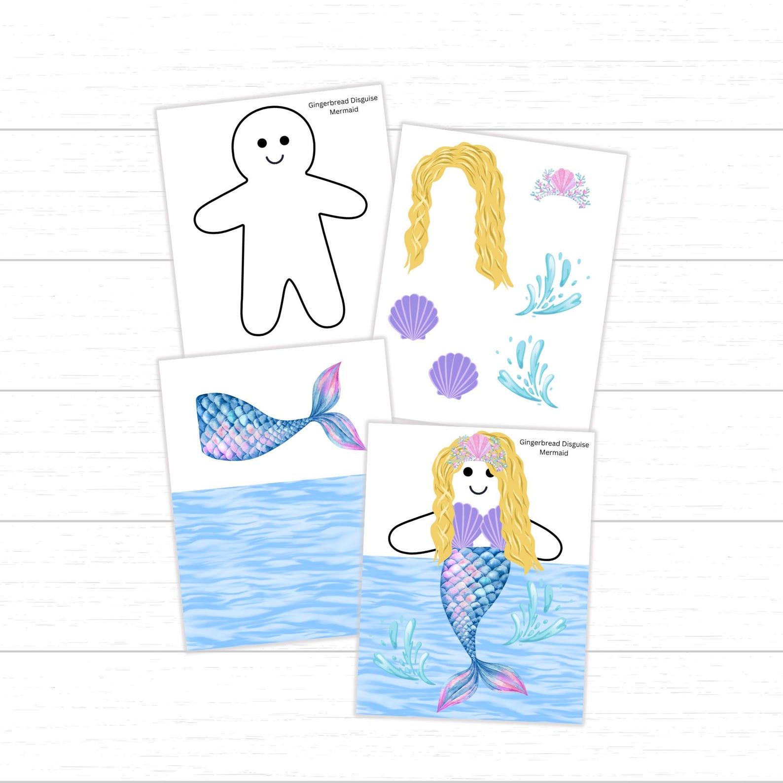 Mermaid Gingerbread Disguise, Disguise a Gingerbread Man Project ...