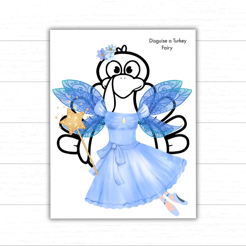 Disguise a Turkey Fairy, Fairy Turkey Disguise, Printable Fairy Outfit ...