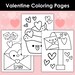 Valentine's Day Coloring Pages for Kids – 3 Printable February Activity ...
