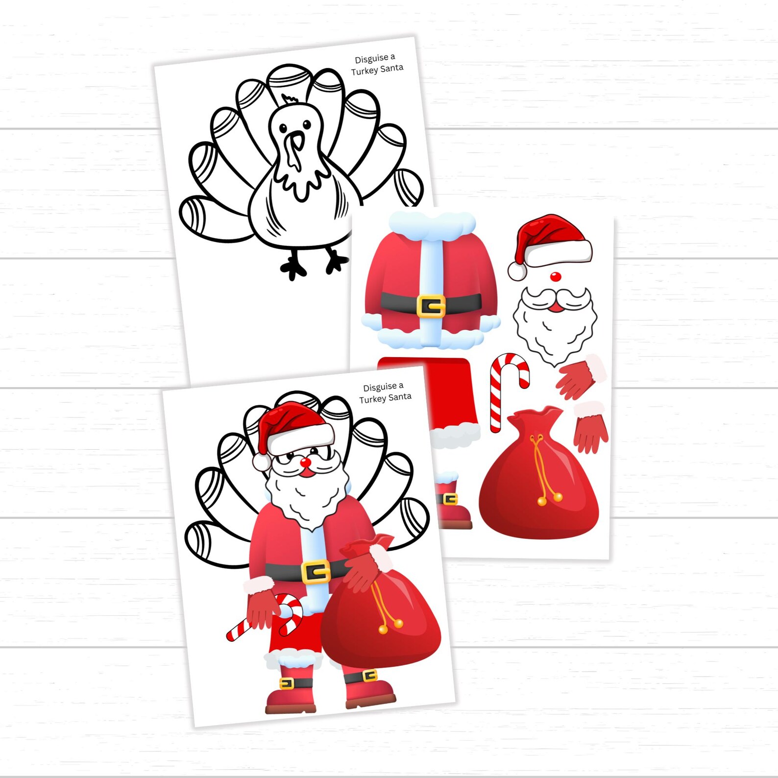 Disguise a Turkey Santa, Santa Disguise a Turkey, Turkey in Disguise ...