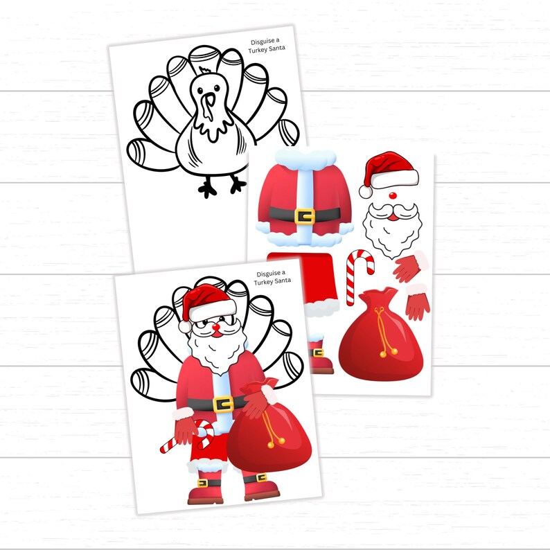 Disguise a Turkey Santa, Santa Disguise a Turkey, Turkey in Disguise ...