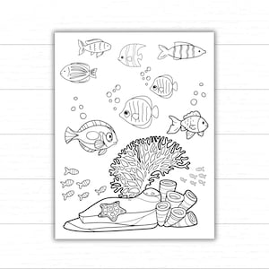 Printable Under the Sea Fish Coloring Pages, Tropical Fish Coloring ...