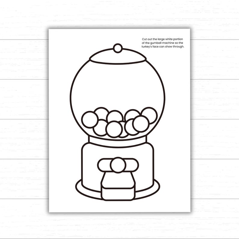 Disguise a Turkey Gumball Machine, Gumball Turkey Disguise, Classroom ...