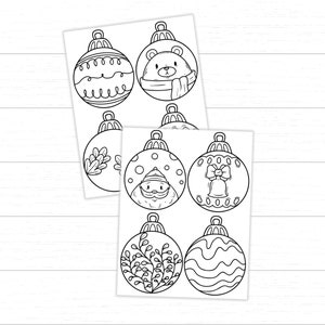 Christmas Ornament Coloring Pages, Christmas Coloring Pages for Kids ...