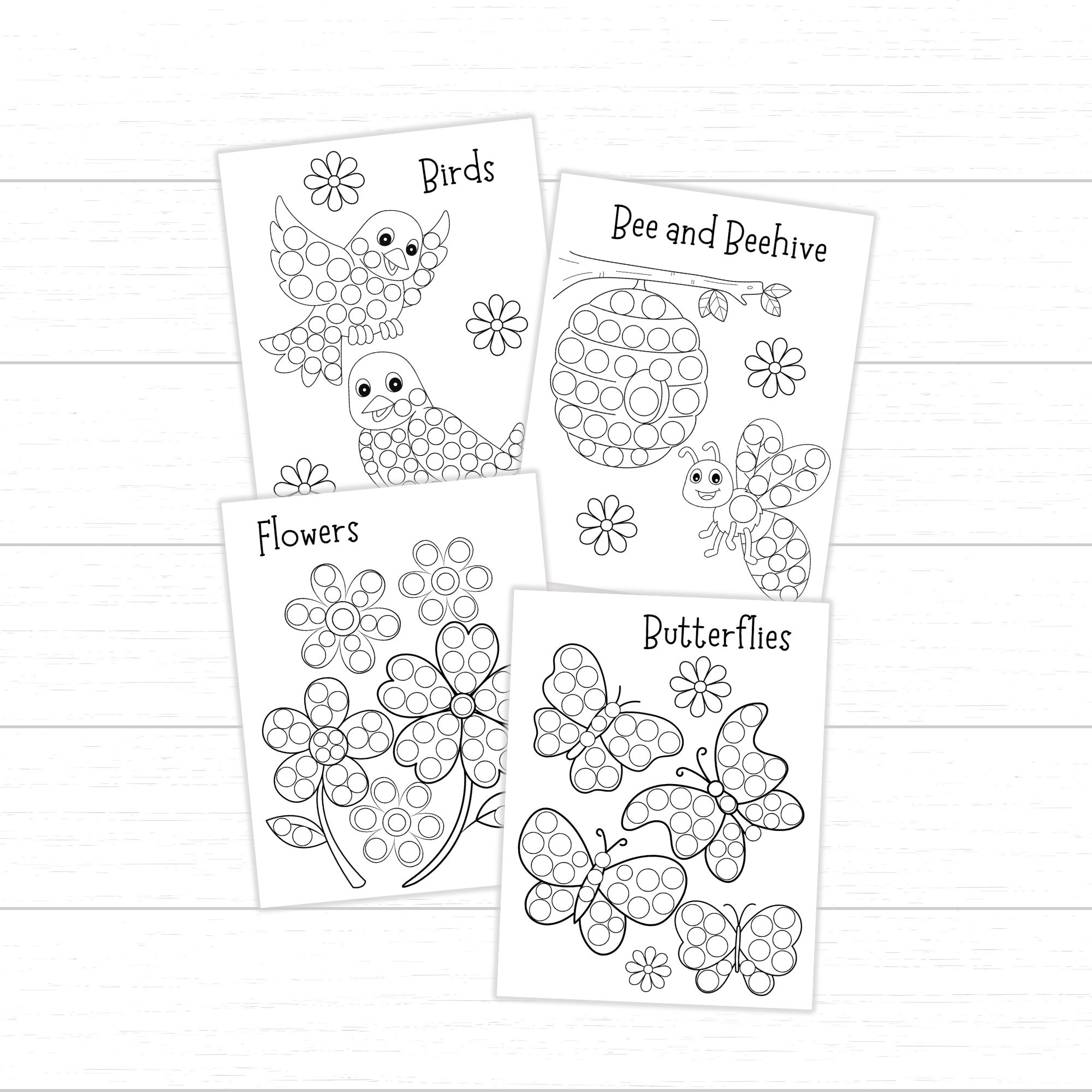 Spring Dot Marker Activities, Spring Printables for Kids, Dot Marker ...