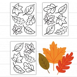 Fall Leaf Coloring Pages, Leaf Printables, Autumn Leaf Coloring Sheets ...