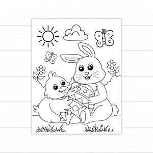Easter Bunny Coloring Pages, Spring Coloring Pages, Easter Activities ...