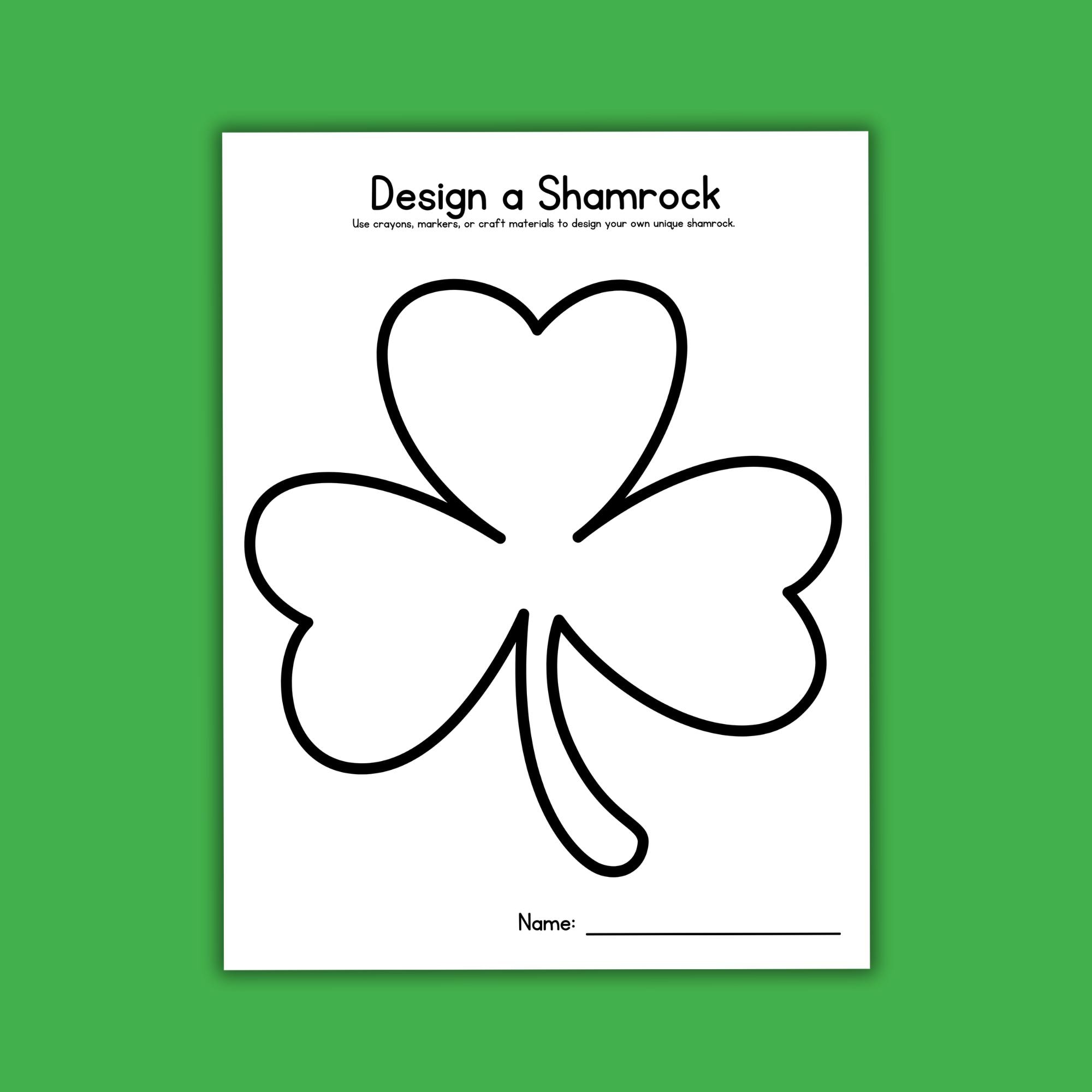 Design a Shamrock and Four Leaf Clover Craft for St. Patrick's Day ...