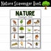 Nature Scavenger Hunt Printable, Kids Outdoor Activity, Educational ...