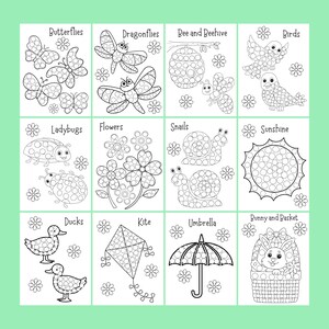 Spring Dot Dauber Activity Pack for Preschool Kids, 12 Printable Dot ...
