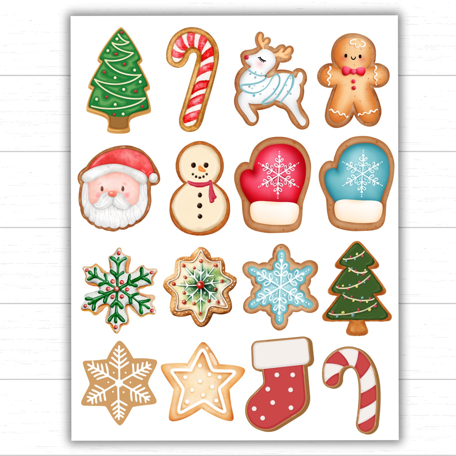 Christmas Cookie Baking Pretend Play Set, Holiday Cookie Baking Pretend ...