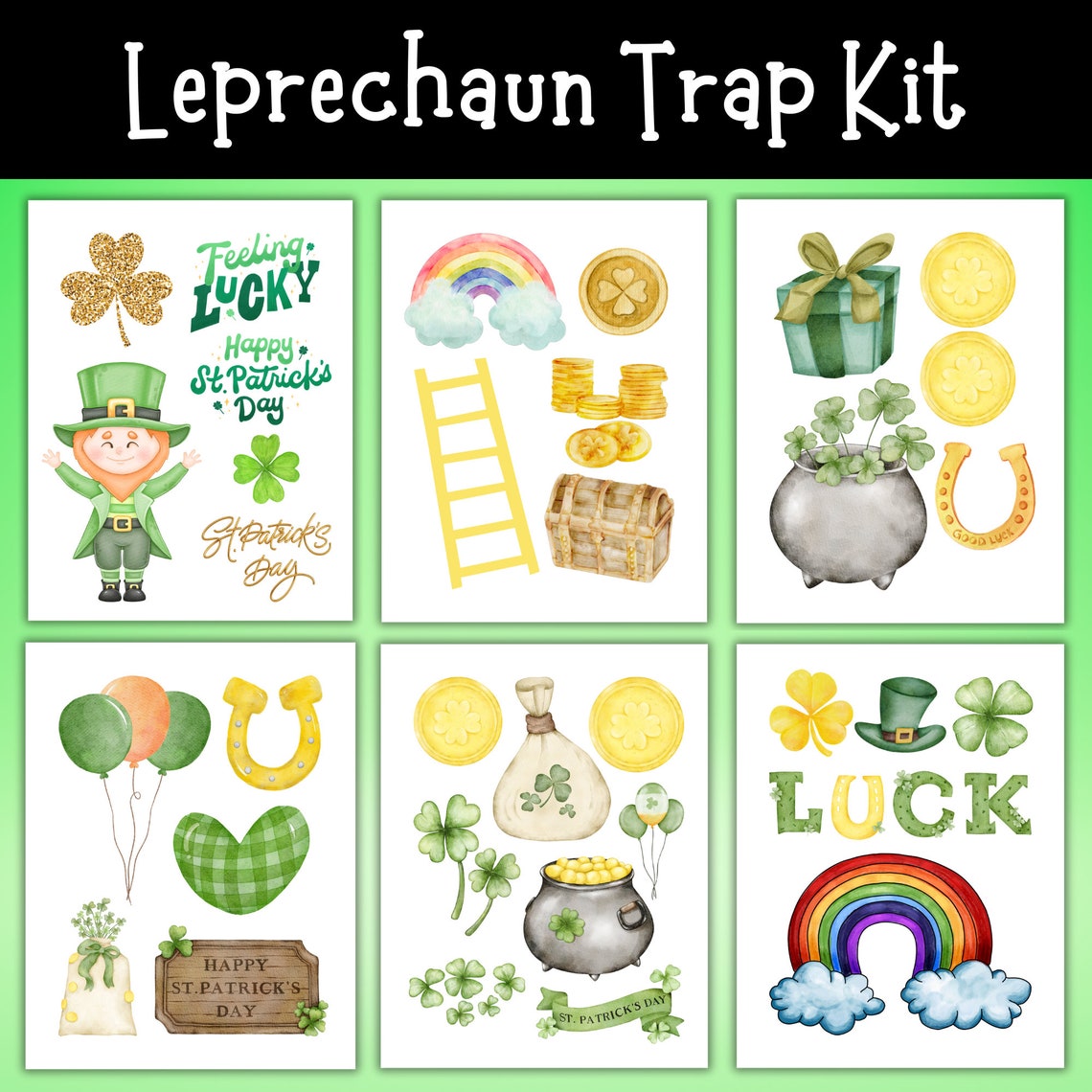 Leprechaun Trap Craft Printable – St. Patrick's Day Kids Activity Kit ...