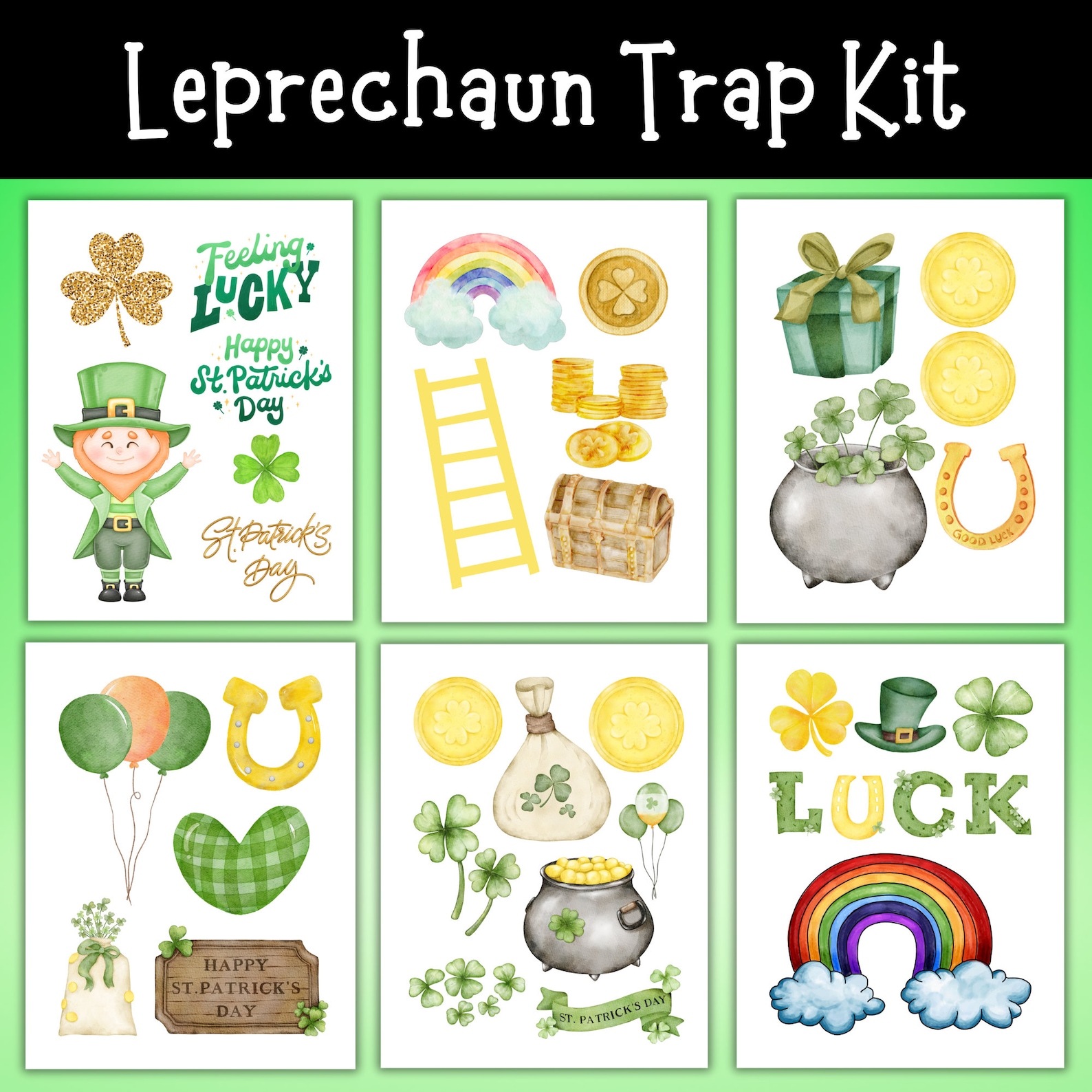 Leprechaun Trap Kit Printable, Printable Leprechaun Trap Kit ...
