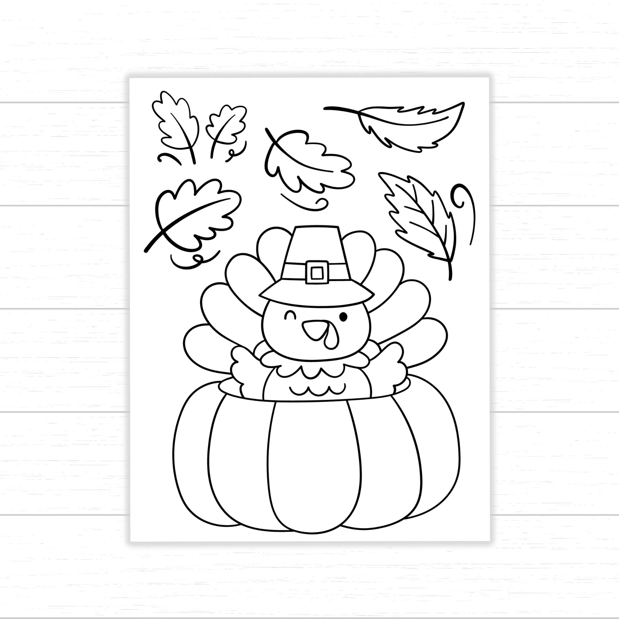 Cute Turkey Coloring Pages, Printable Turkey Coloring Pages for Kids ...