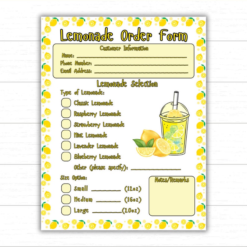 Lemonade Stand Dramatic Pretend Play Printable Kit, Lemonade Stand ...