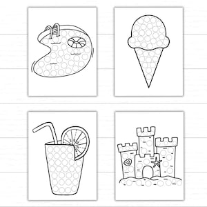 Summer Dot Marker Activities, Printable Dot Art, Do a Dot, Dot Marker ...